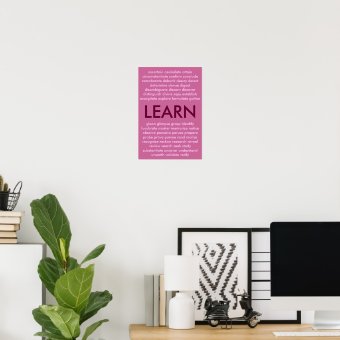 Many ways to learn poster | Zazzle