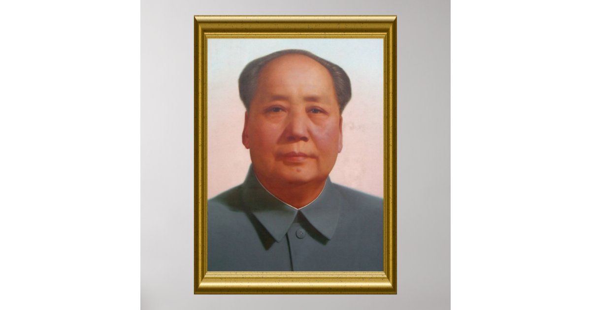 Mao portrait poster | Zazzle