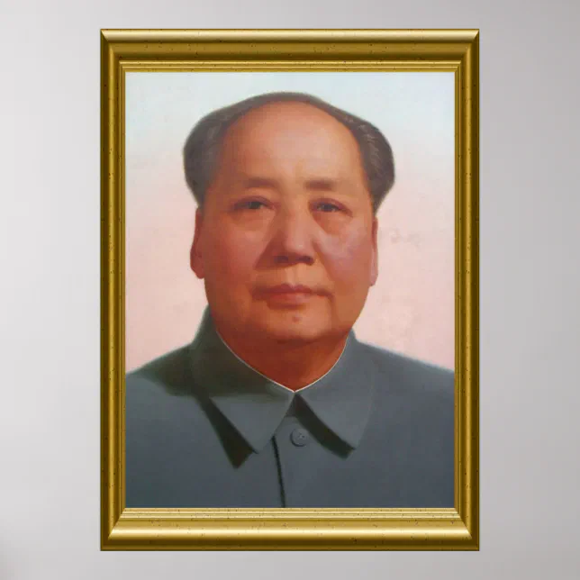 Mao portrait poster | Zazzle