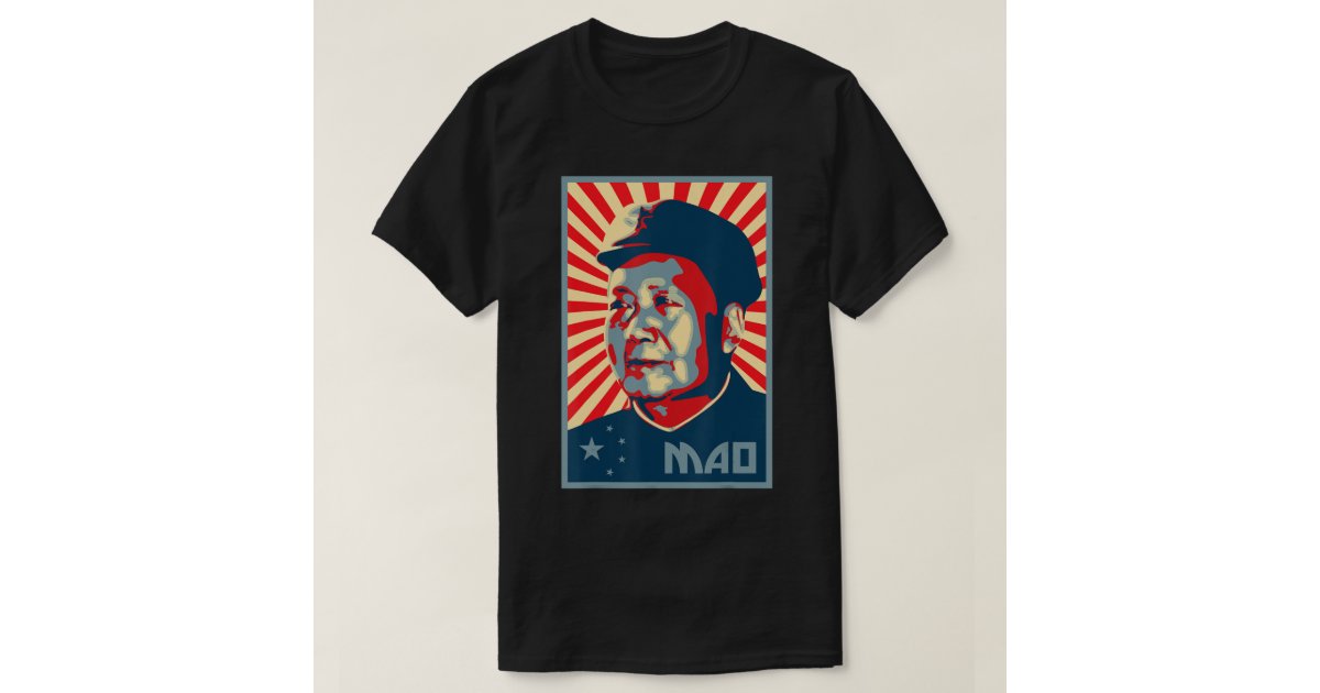 Mao Zedong Tse Tung Chairman Mao China Chinese Pat T-Shirt | Zazzle
