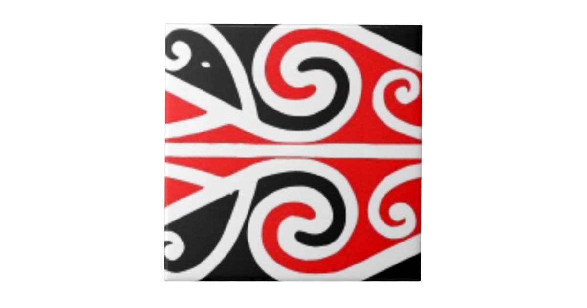 maori designs tribal art for you tile | Zazzle