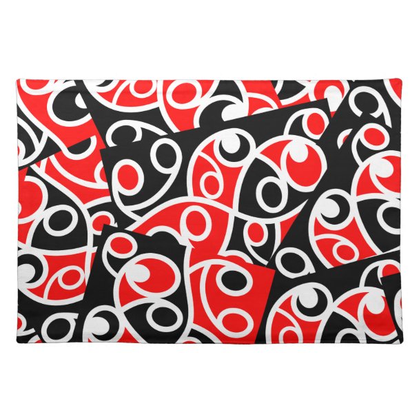 Maori Kowhaiwhai Traditional Pattern Fabric | Zazzle