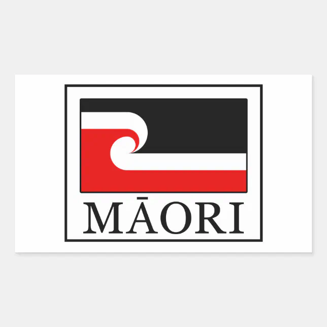 Maori Rectangular Sticker | Zazzle
