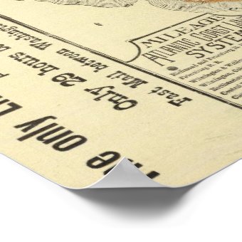 Map Atlantic Coast Line Poster | Zazzle