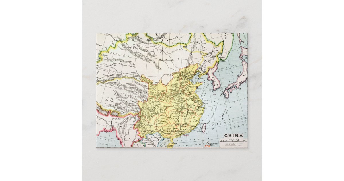 MAP: CHINA, 1910 POSTCARD | Zazzle
