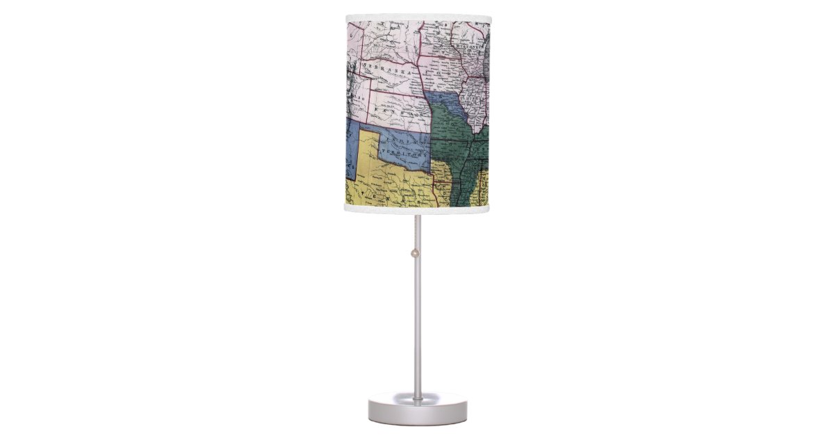 MAP: CIVIL WAR, 1864 TABLE LAMP | Zazzle