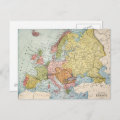 MAP: EUROPE, 1885 POSTCARD | Zazzle