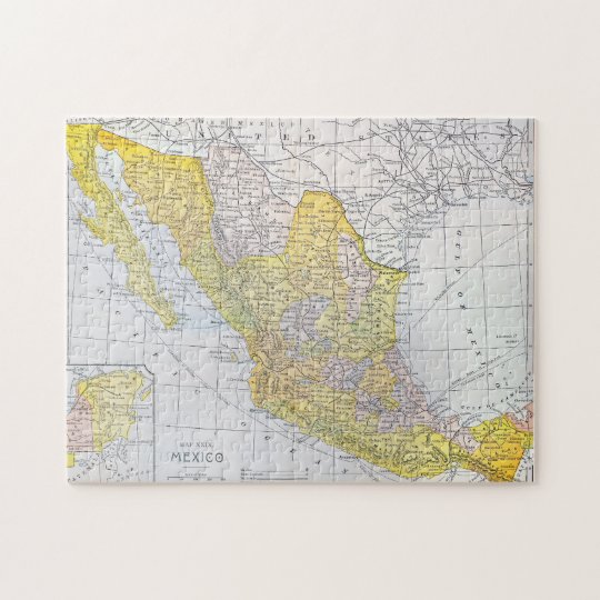 MAP: MEXICO JIGSAW PUZZLE | Zazzle.com