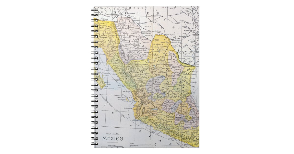 MAP: MEXICO NOTEBOOK | Zazzle