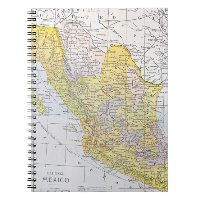 MAP: MEXICO NOTEBOOK | Zazzle