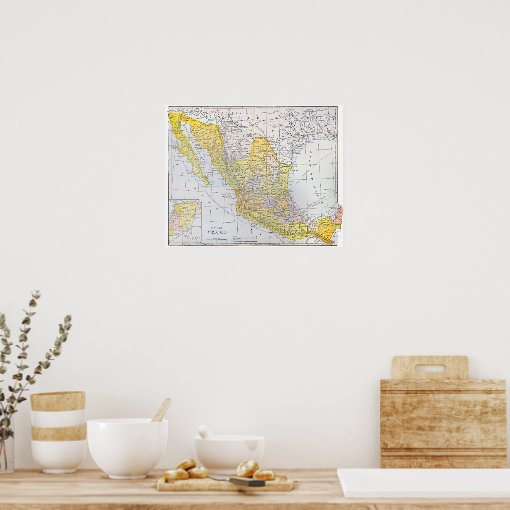 MAP: MEXICO POSTER | Zazzle