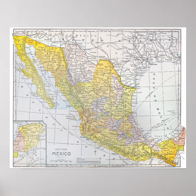 MAP: MEXICO POSTER | Zazzle