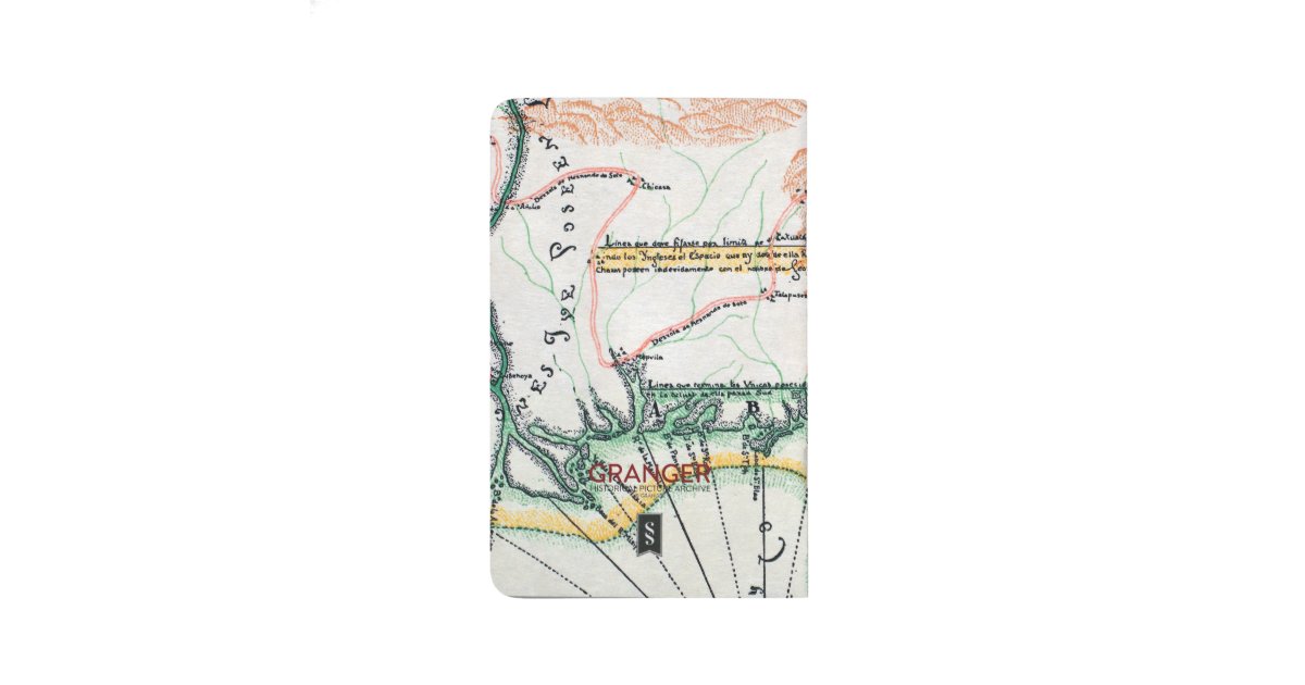 Map: North America, 1742 Journal | Zazzle