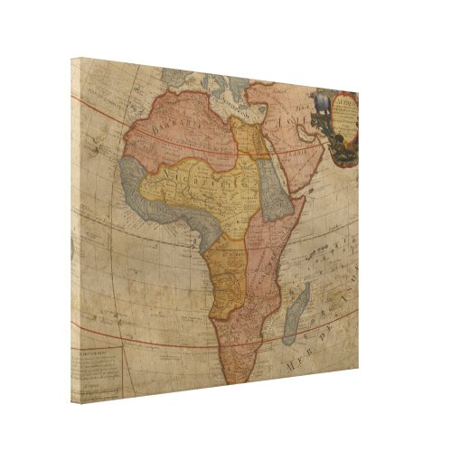 Map of Africa | 1700 2 Canvas Print | Zazzle