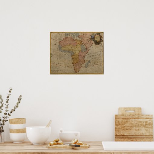 Map of Africa | 1700 Poster | Zazzle