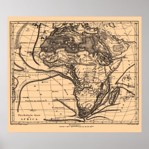 Map of Africa, circa 1890 - 1907 Poster | Zazzle