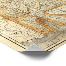 Map of Alabama Poster | Zazzle