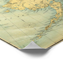 Map Of Alaska Poster | Zazzle