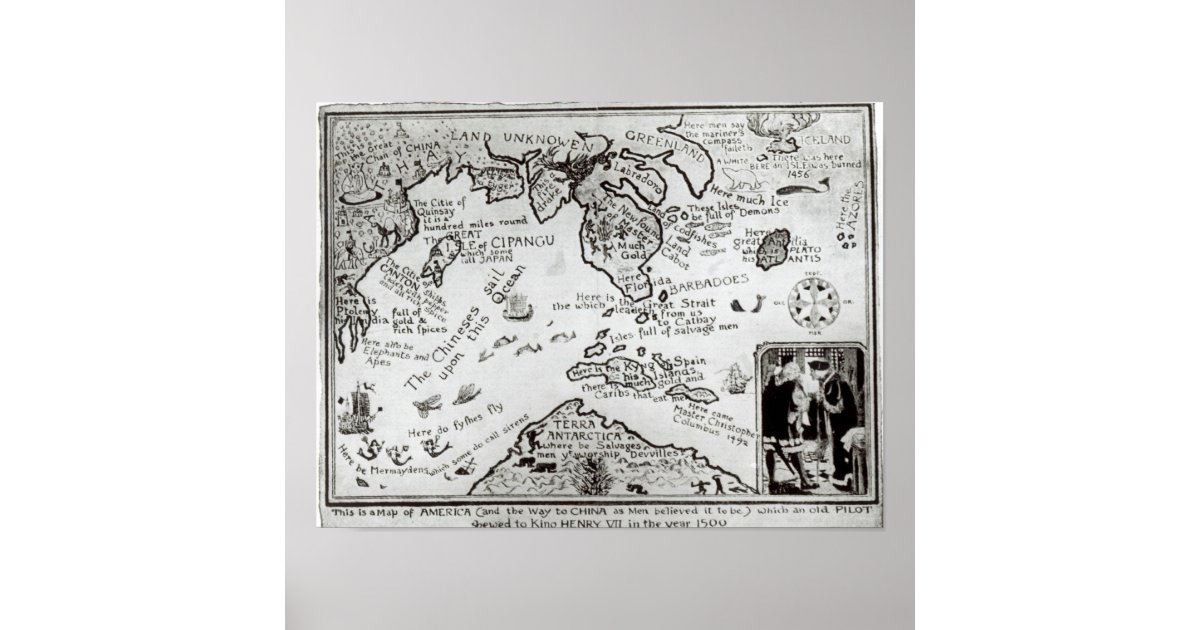 Map of America and directions to China Poster | Zazzle