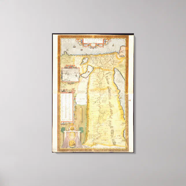 Map of Ancient Egypt, 1584 Canvas Print | Zazzle