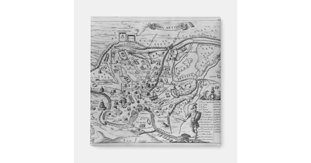 Map of Ancient Rome Magnet | Zazzle