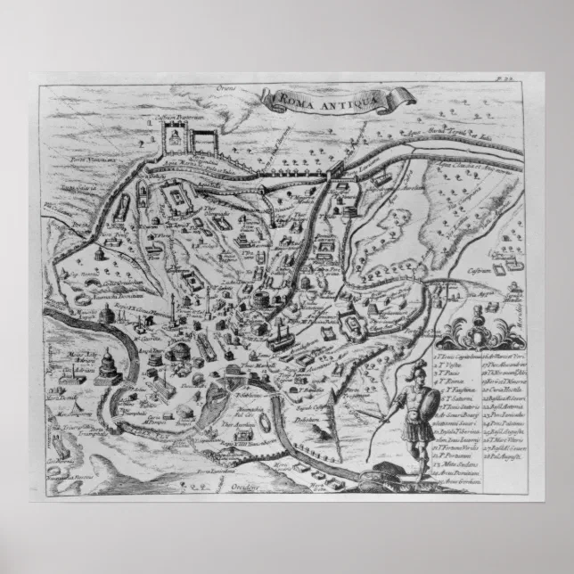 Map of Ancient Rome Poster | Zazzle