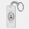 Map of Andorra, Postal Passport Stamp Keychain | Zazzle