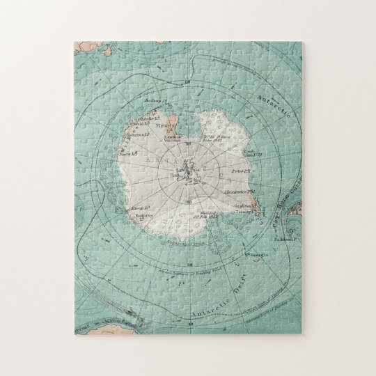 Map of Antarctica Jigsaw Puzzle | Zazzle.com