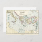 Map of Apostle Paul's Missionary Journeys Postcard | Zazzle