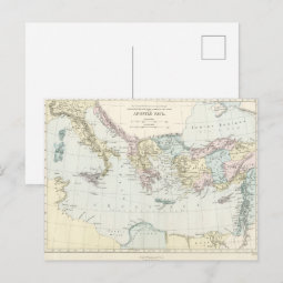 Map of Apostle Paul's Missionary Journeys Postcard | Zazzle