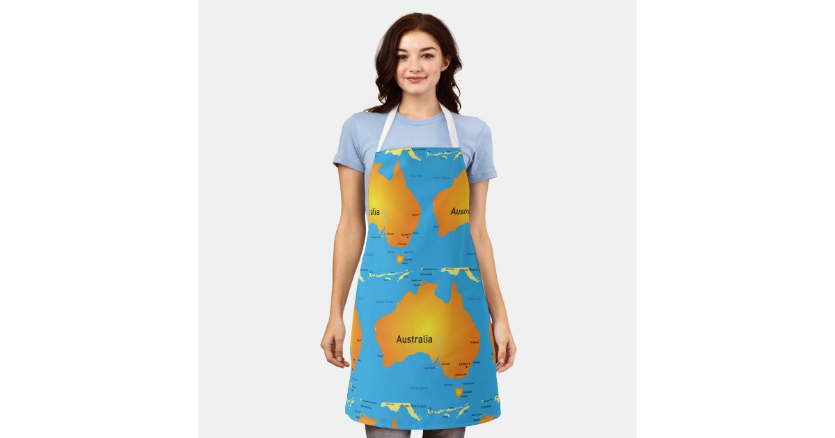 Map Of Australia Apron | Zazzle