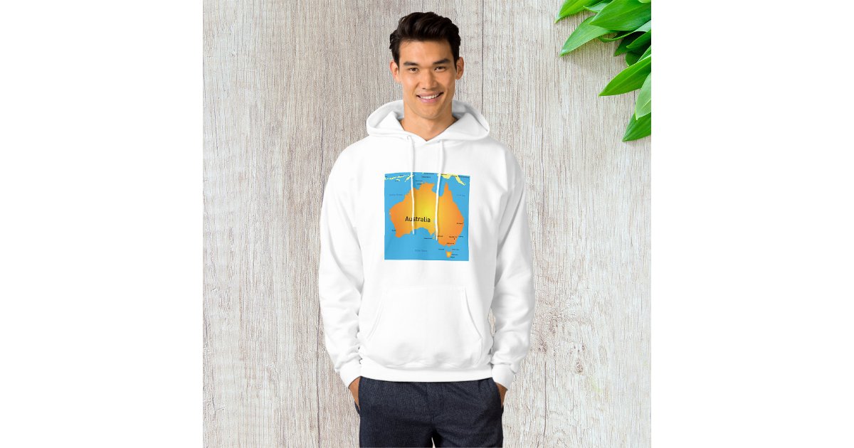 Map Of Australia Hoodie | Zazzle