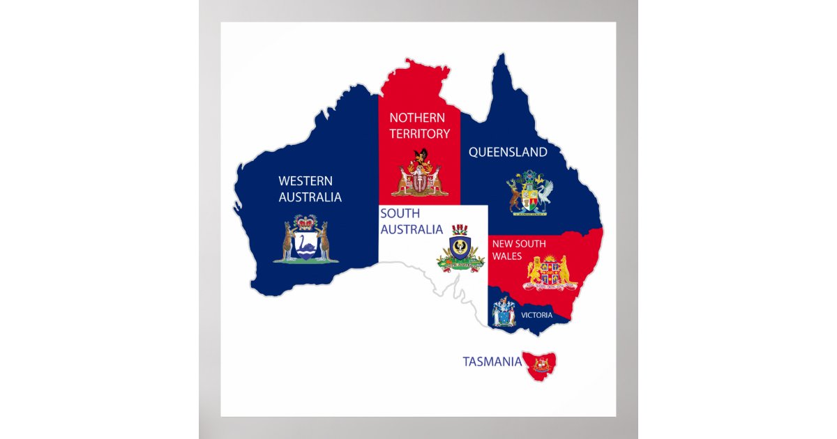 Map of Australia Poster | Zazzle