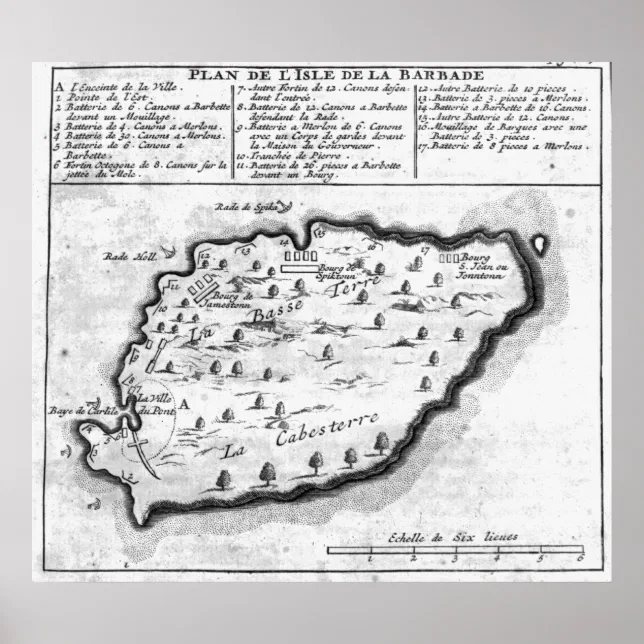Map of Barbados Poster | Zazzle