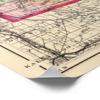 Map of Barry County, Michigan Poster | Zazzle