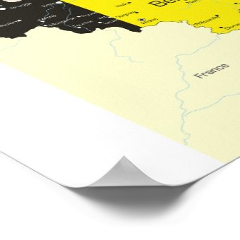 Map Of Belgium Poster | Zazzle