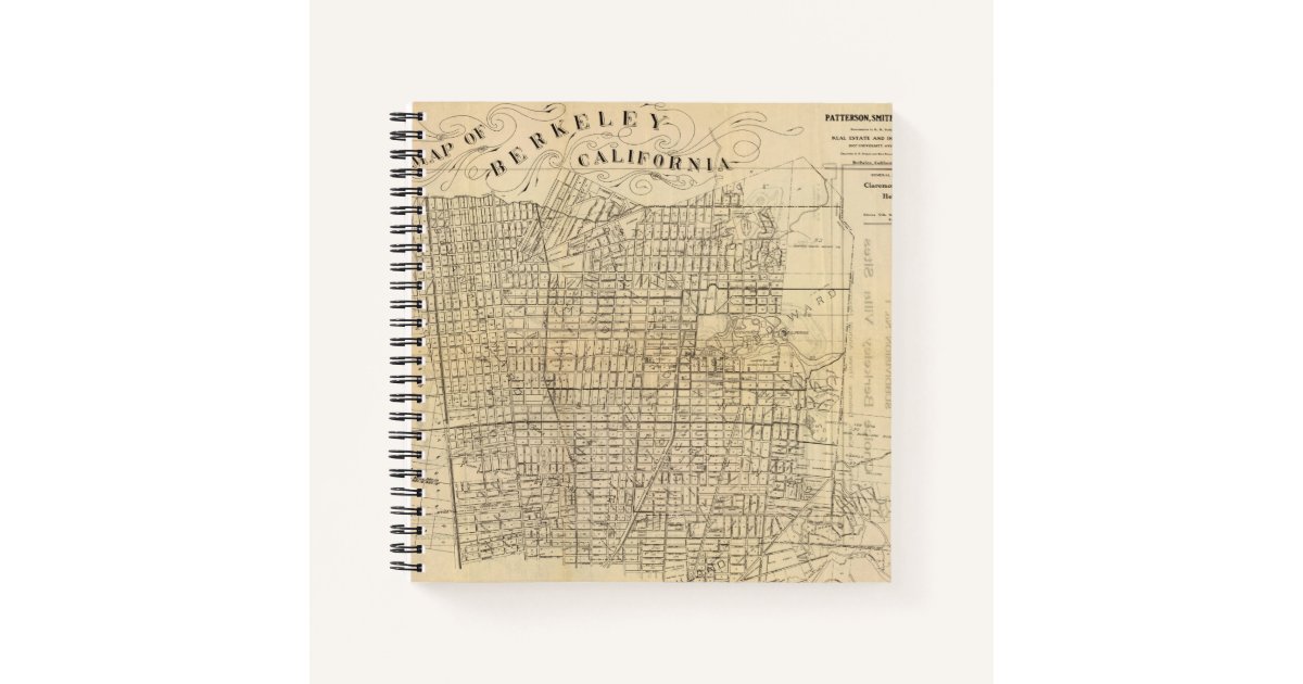 Map of Berkeley, California Notebook | Zazzle