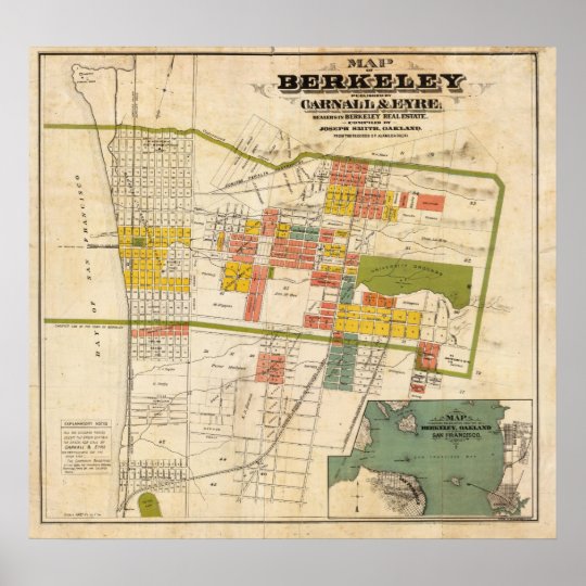 Map of Berkeley Poster | Zazzle.com