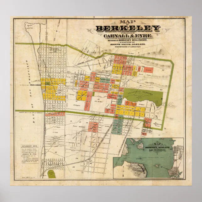 Map of Berkeley Poster | Zazzle