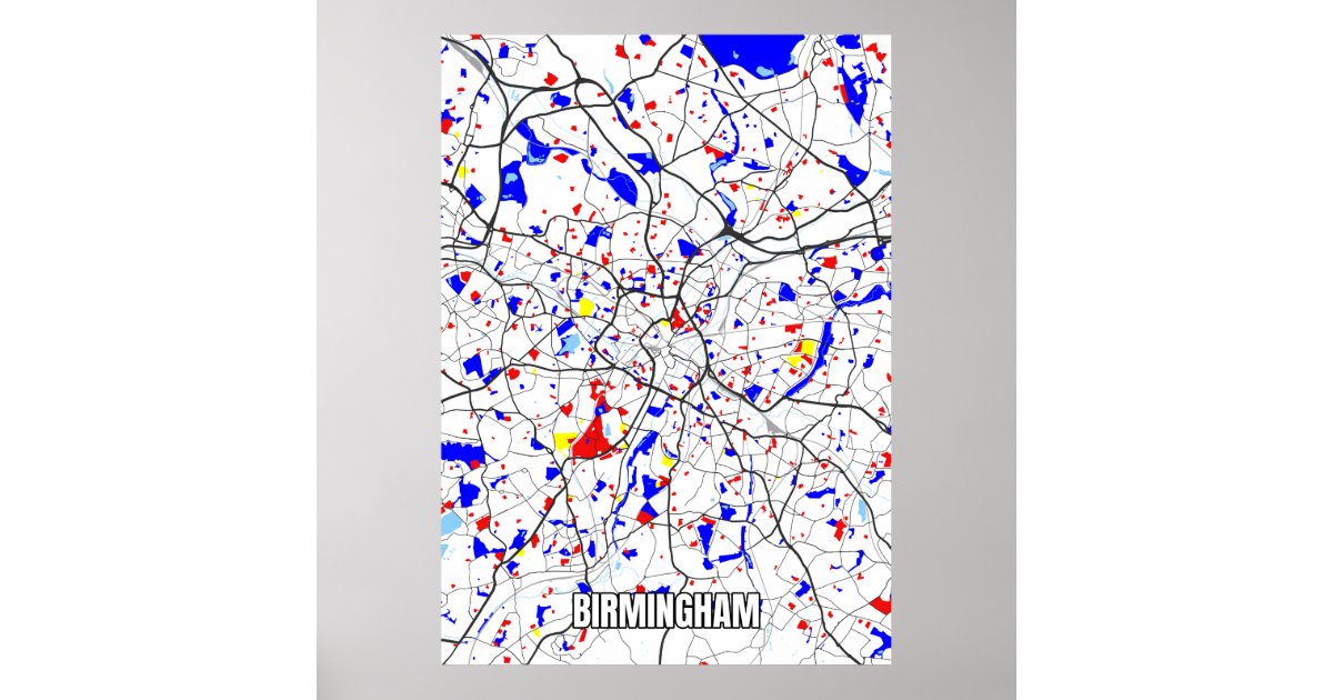 Map of Birmingham Poster | Zazzle