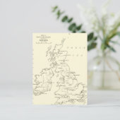 Map of Britain | Health Resorts Postcard | Zazzle