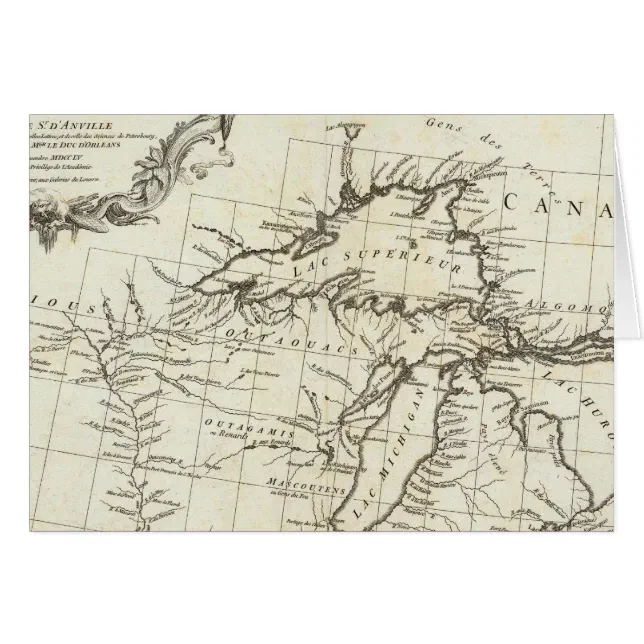 Map of Canada featuring Native American Villages | Zazzle