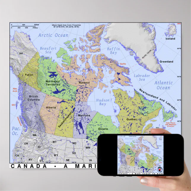Map of Canada Poster | Zazzle