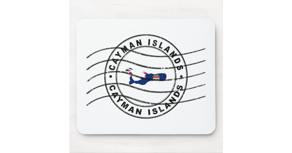 Map of Cayman Islands, Postal Passport Stamp Mouse Pad | Zazzle