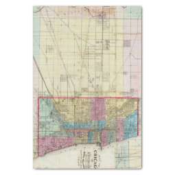 Map of Chicago Tissue Paper | Zazzle