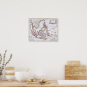Map of China & Indonesia | 1710 Poster | Zazzle