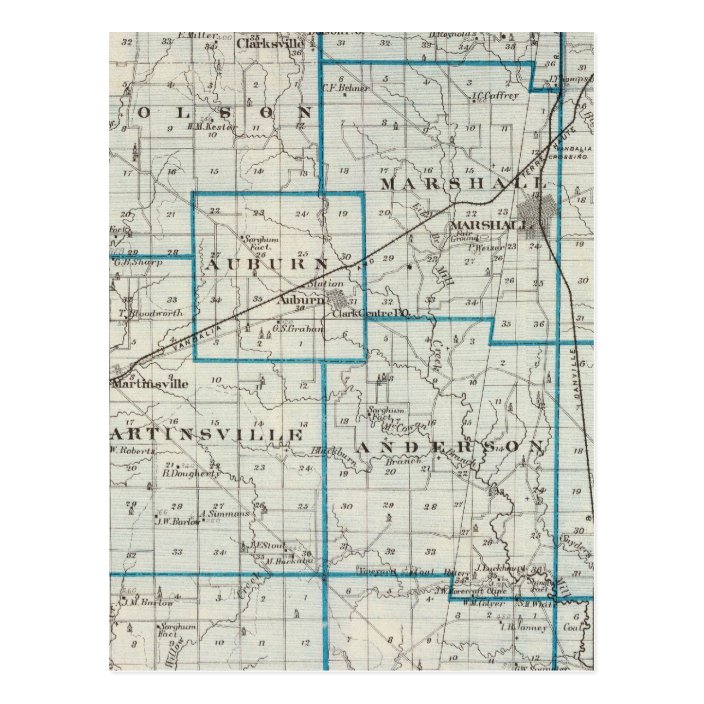 Map of Clark County Postcard | Zazzle.com