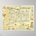 Connecticut Map Poster | Zazzle.com