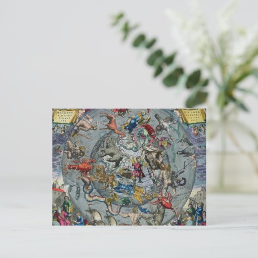 Map of Constellations of the Northern Postcard | Zazzle