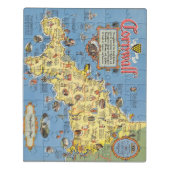 Map of Cornwall, England Jigsaw Puzzle | Zazzle